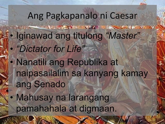Kabihasnang Roman (Sinauna, Republika, Imperyo) | PPTX