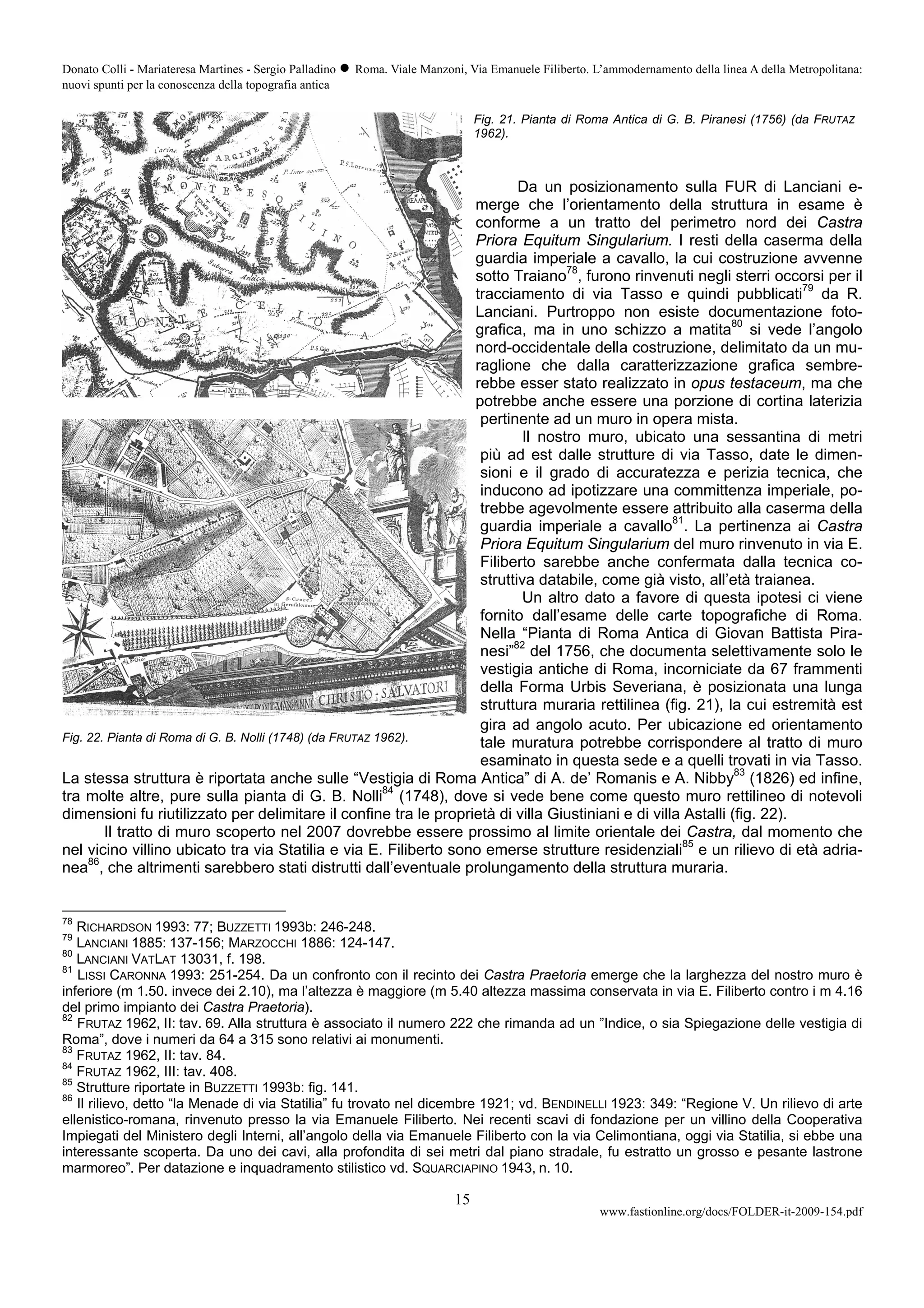 Roma. Viale Manzoni, Via Emanuele Filiberto. | PDF