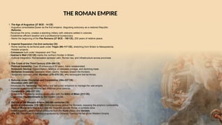Roman Empire, its History, rise and fall at Constantinople.pptx