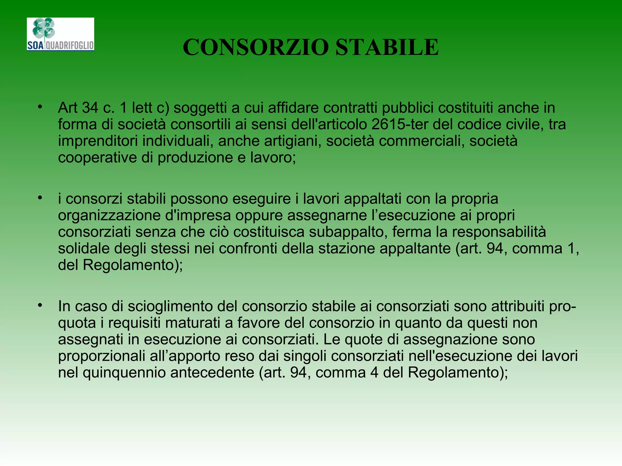 Attestazione Soa consorzi stabili - convegno ucsi aniem 16 12-2014 | PPT Attestazione Soa consorzi stabili - convegno ucsi aniem 16 12-2014 | PPT