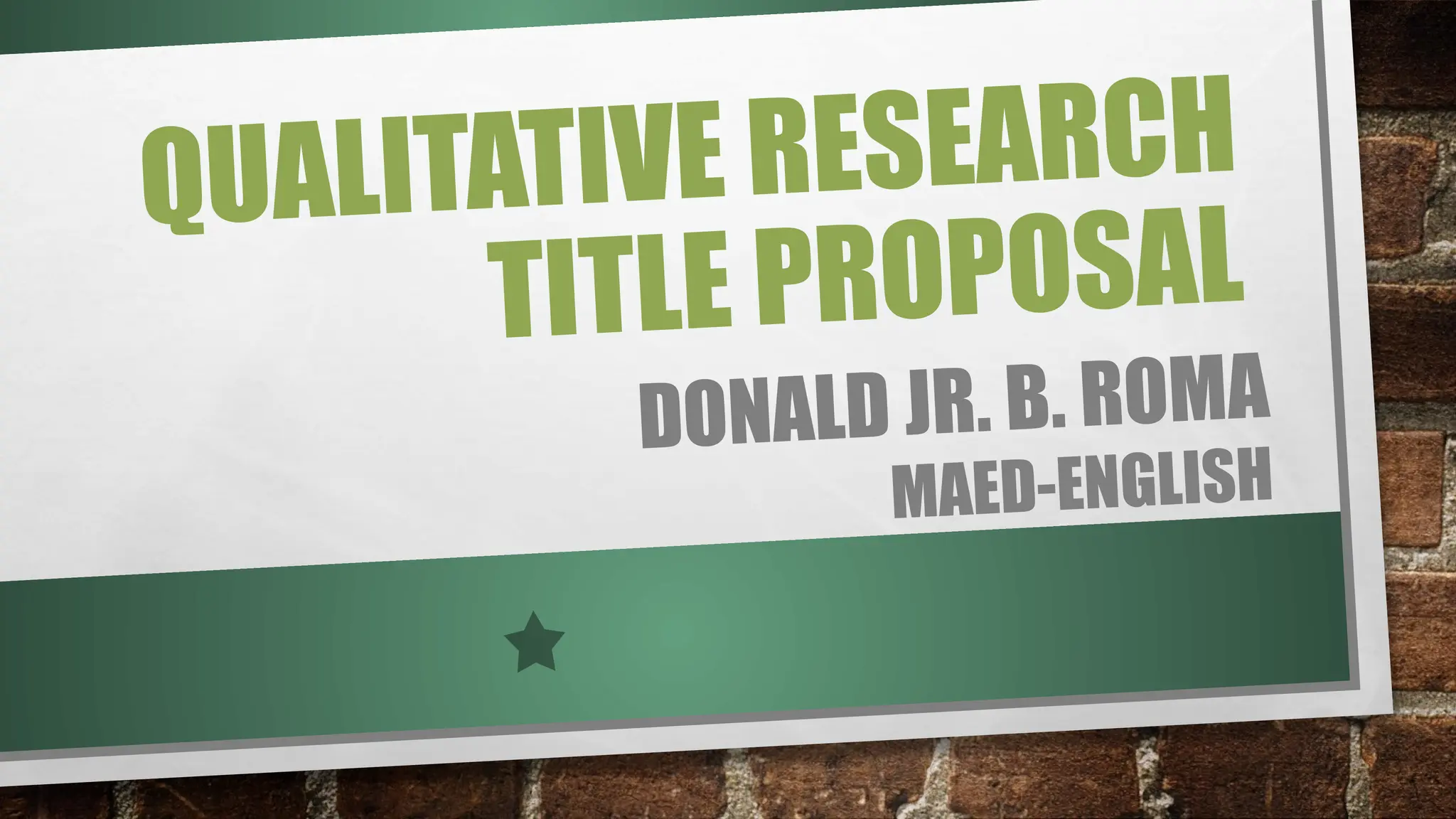 Qualitative Research Title Proposal.pptx