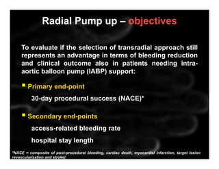 Romagnoli E - AIMRADIAL 2013 - Radial and IABP | PPT