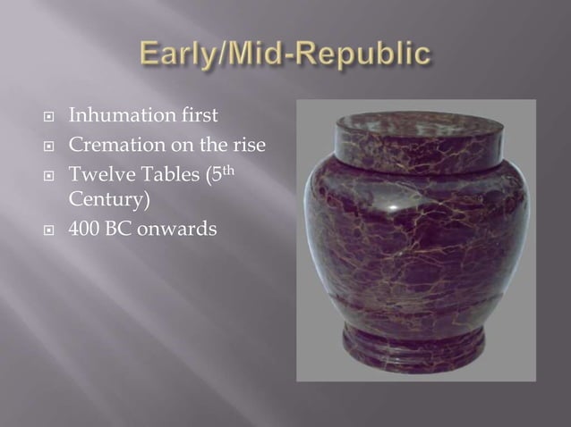 Session 7, 2010: Roman Burial Customs, by Adam Gross | PPTX