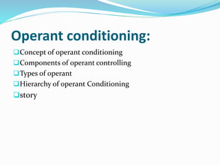 Operant Conditioning | PPTX