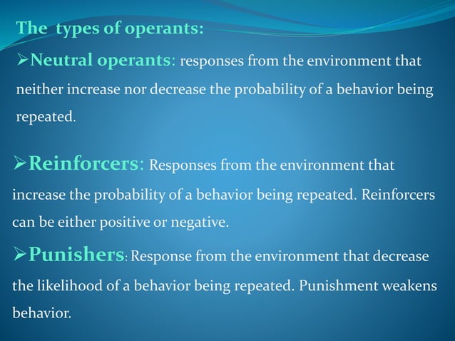 Operant Conditioning | PPT