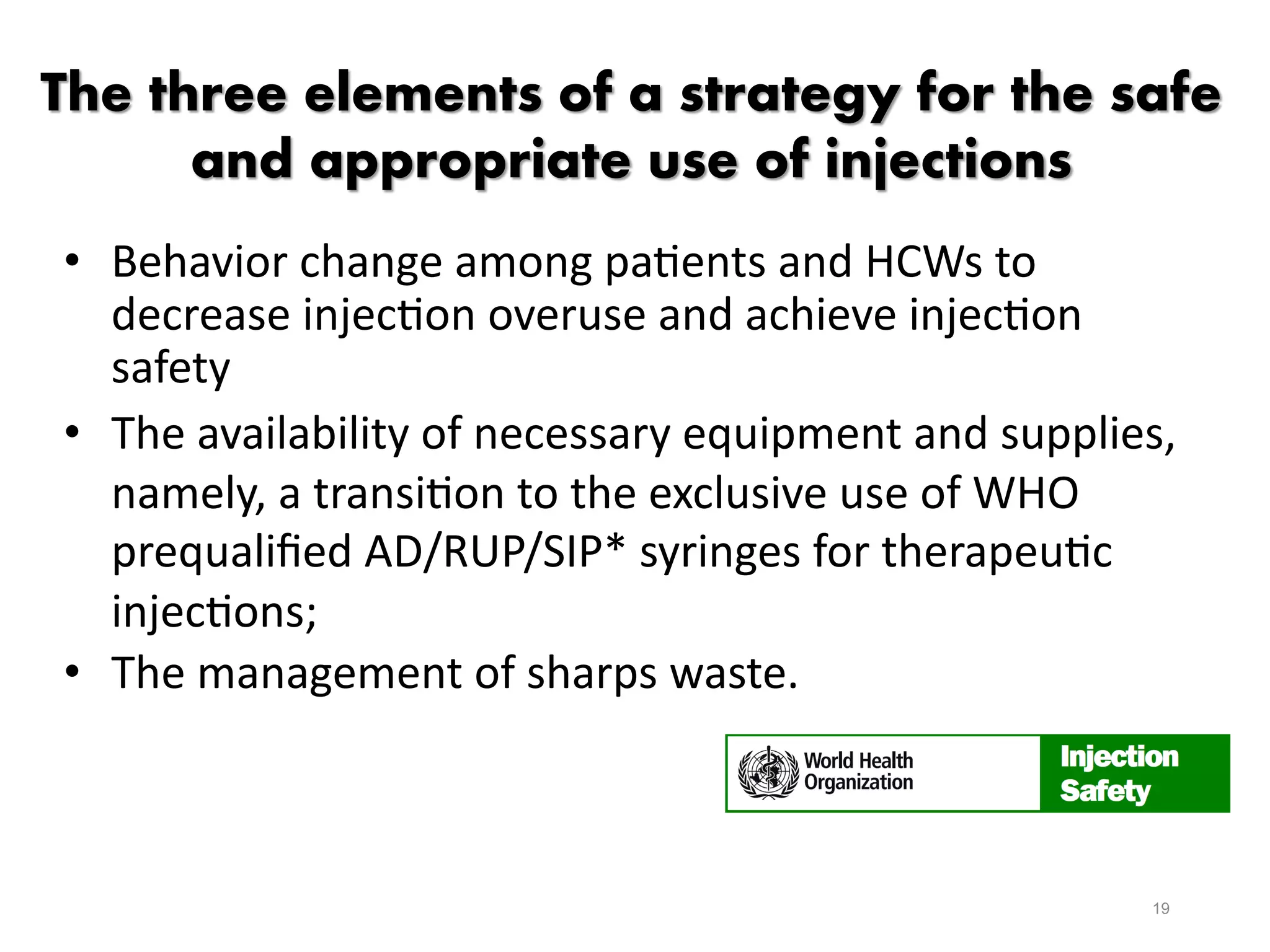 Safe Injection Practices Ad Roman Phics 2019 Ppt