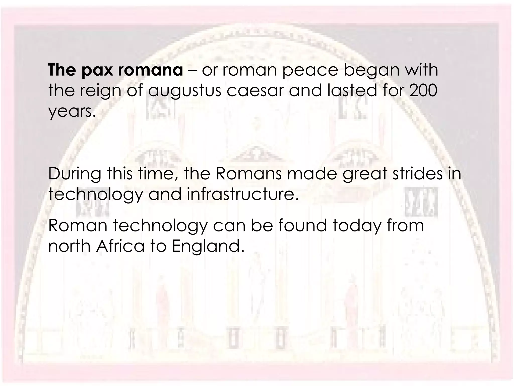 Roman Technology | PPT