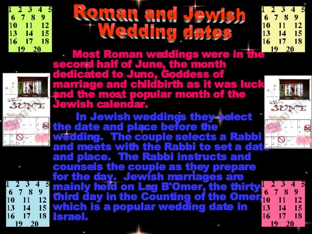 Roman vs Jewish weddings | PPT