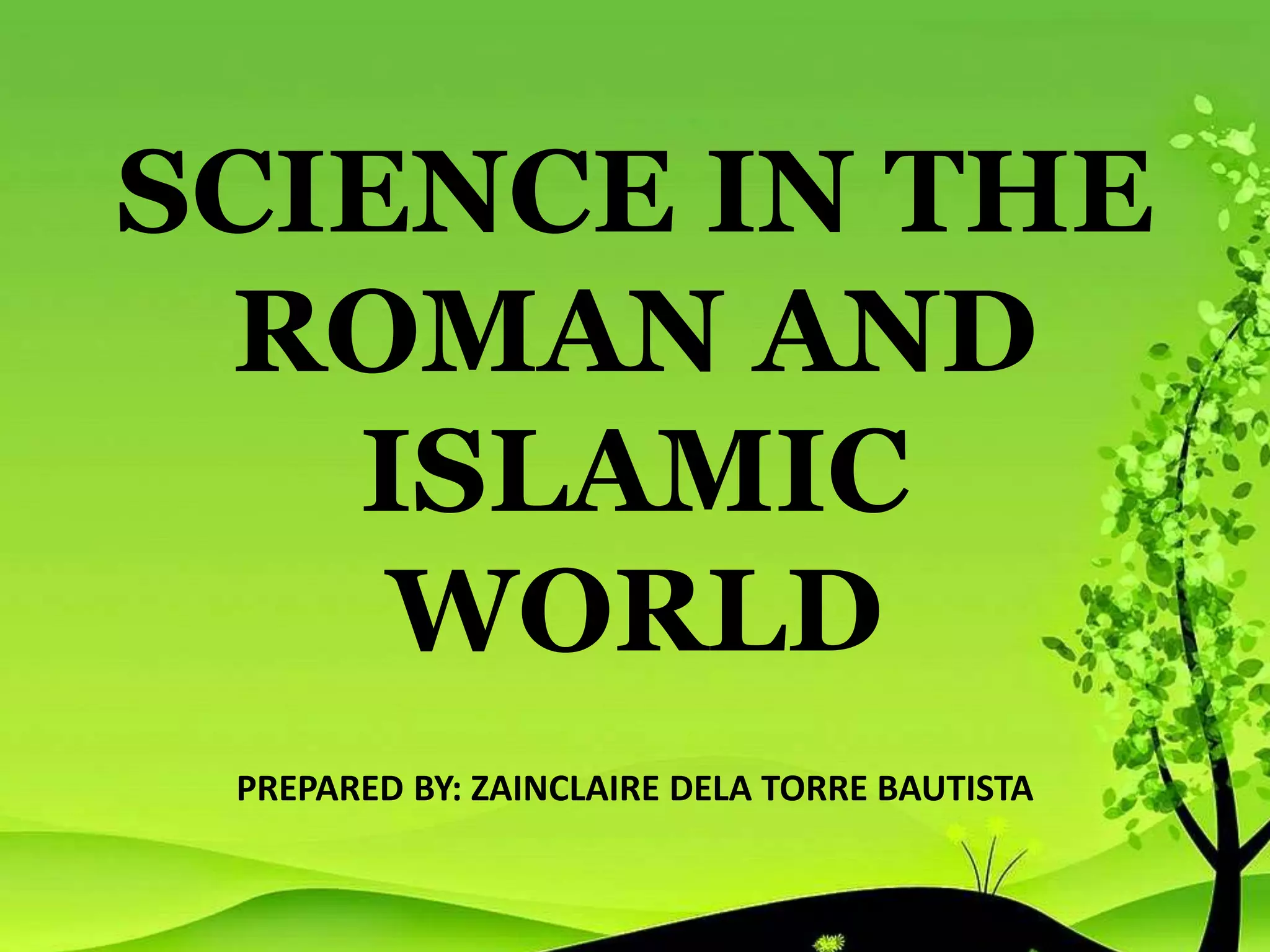 Roman and islamic world | PPTX