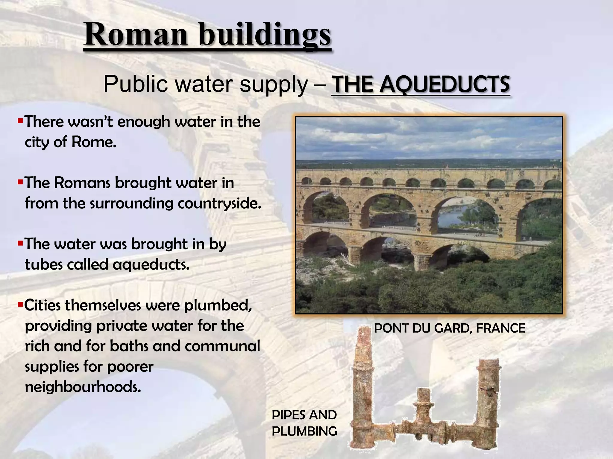 Roman architecture : Elements and innovations. | PPTX