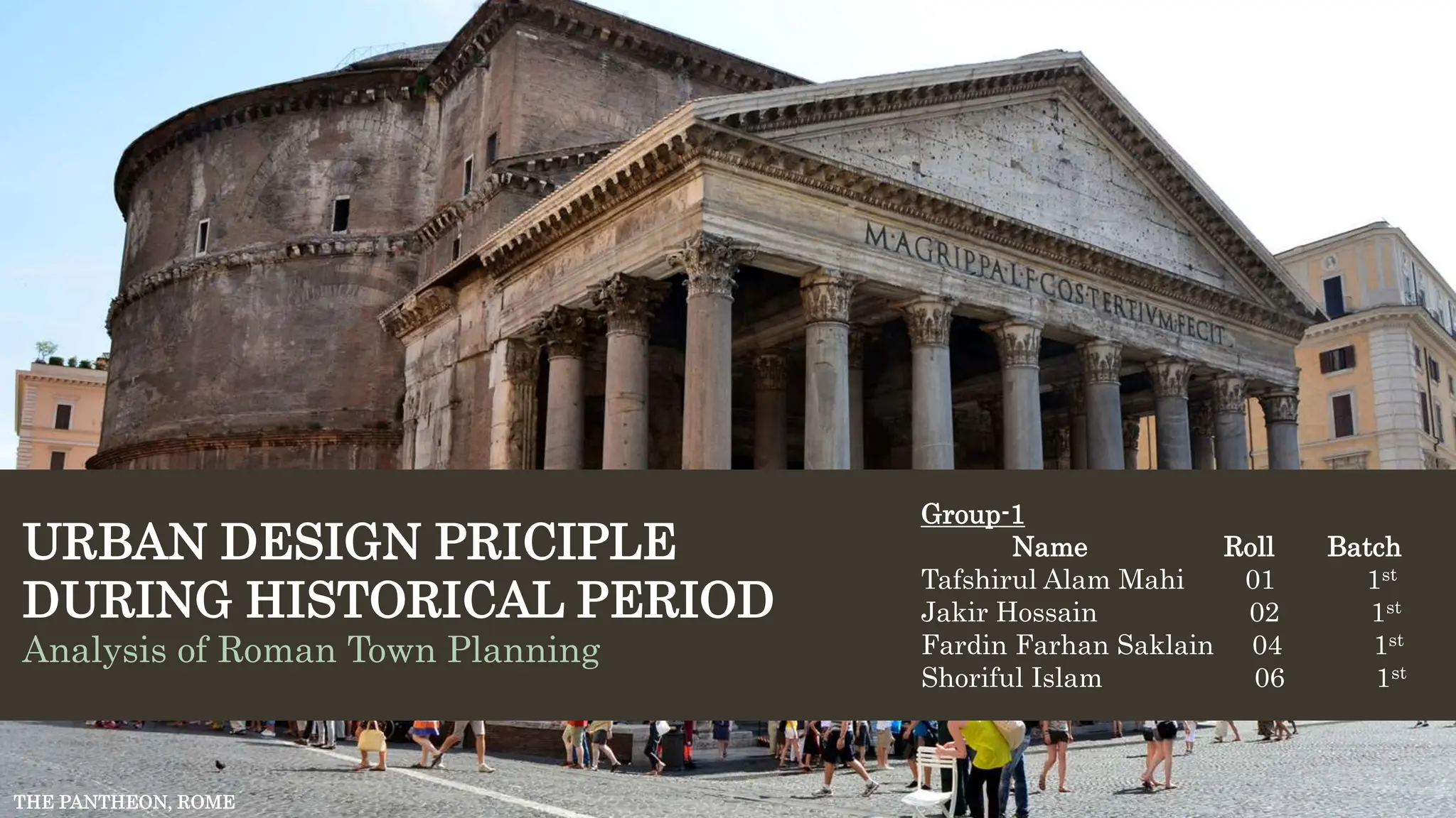 Roman Architecture Design Principles-MaHi.pptx | Design | Fine Art