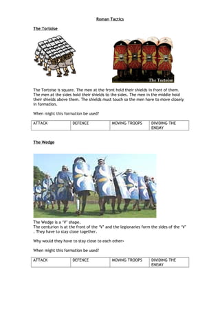 2 Roman army tactics yard-practise | DOC