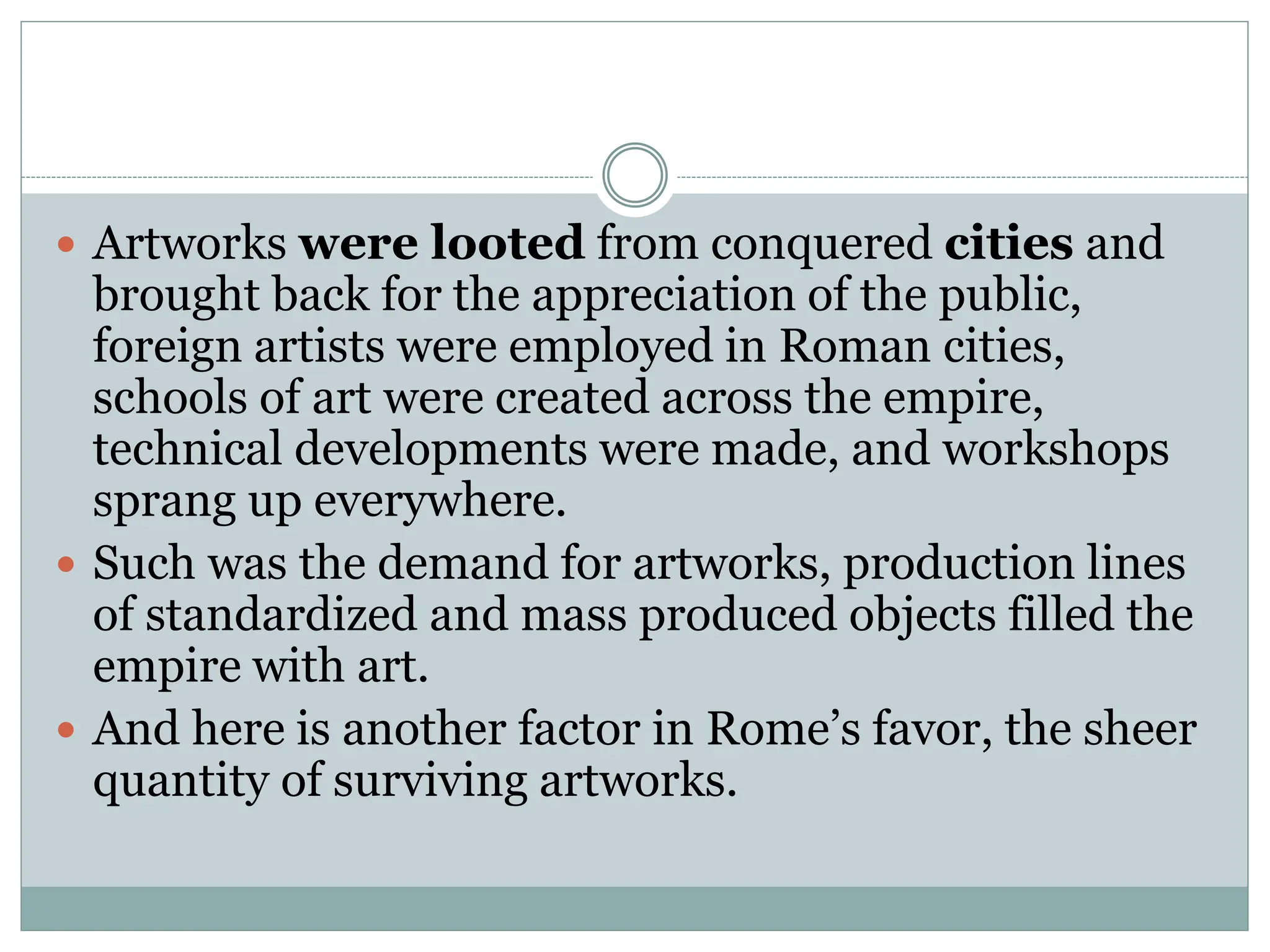 Description of Roman art and architecture | PPTX