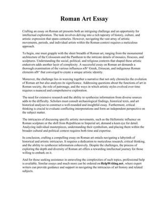 Roman Art Essay.pdf