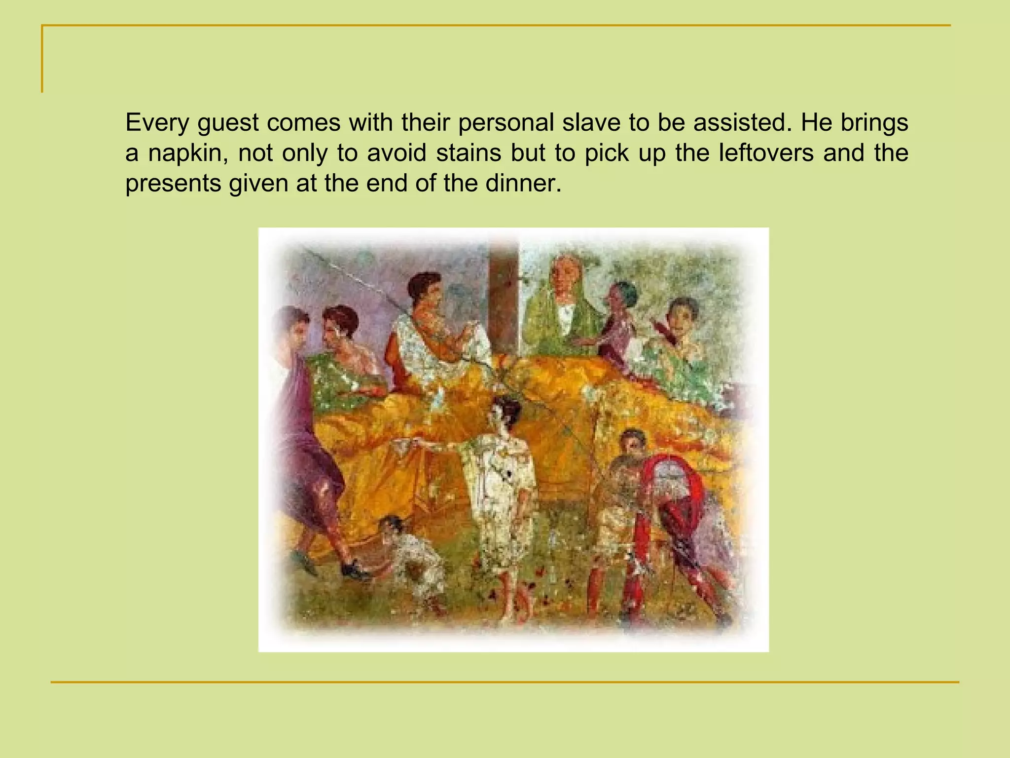 Roman banquets | PPT | Food & Drink