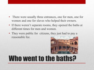 Roman baths | PPTX