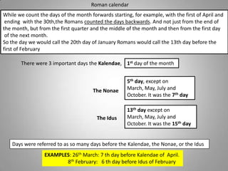 Roman calendar | PPT