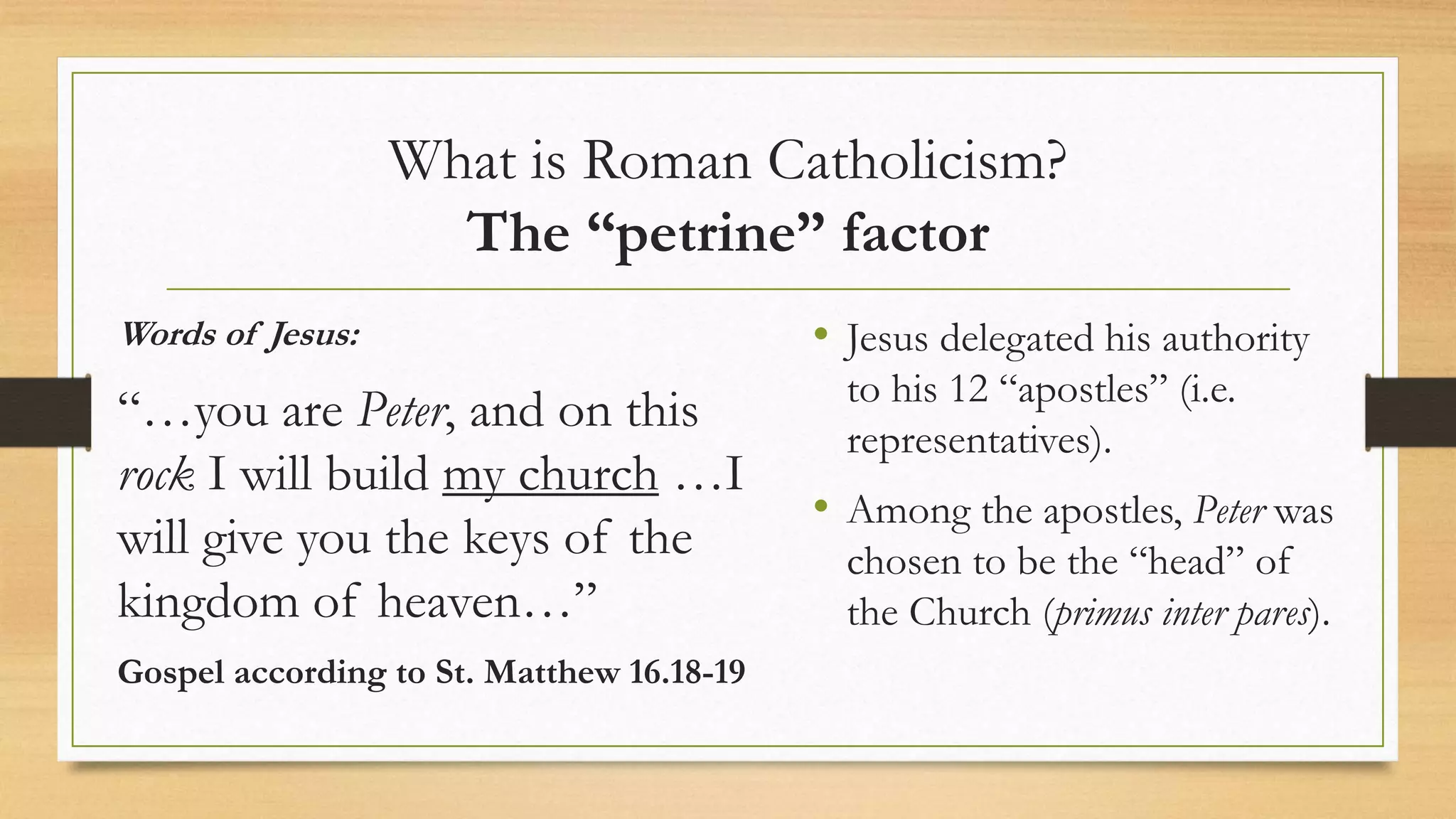 What is Roman Catholic Christianity? | PPTX