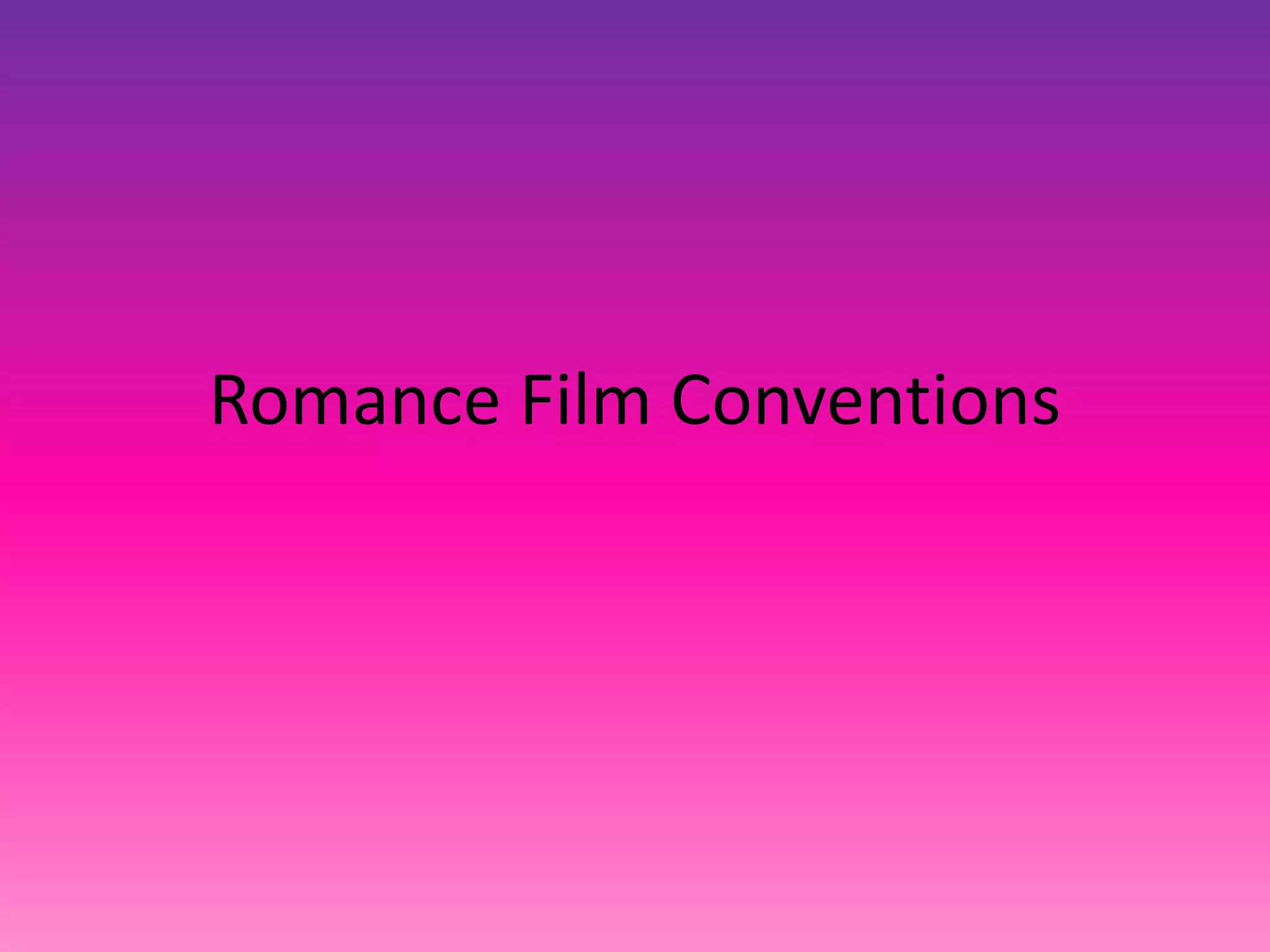 Genre Analysis Romance | PPTX