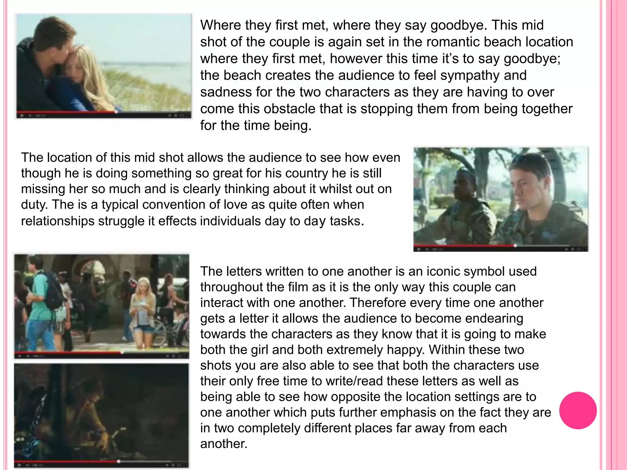 Romance genre analysis on three teaser trailers | PPTX