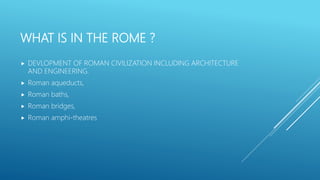 Roman civilization | PPTX