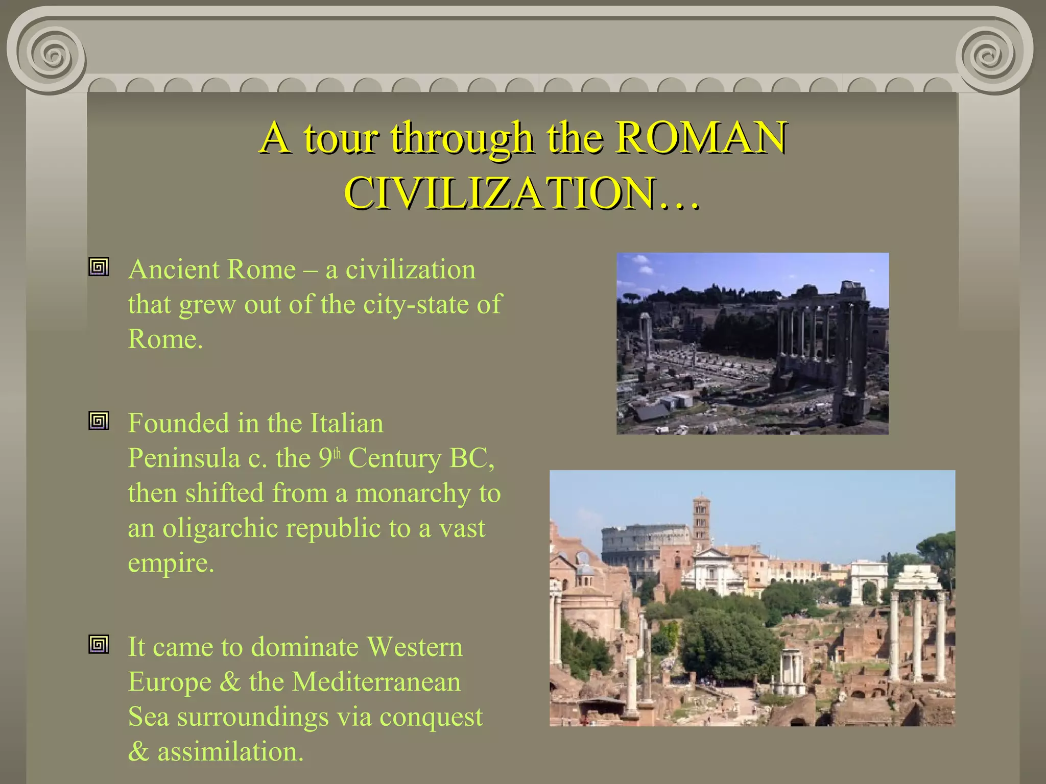 Roman civilization | PPT