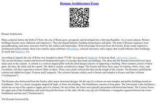 Roman Civilization Essay | PDF