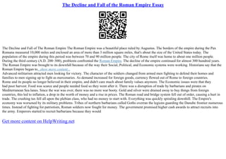 Roman Civilization Essay | PDF