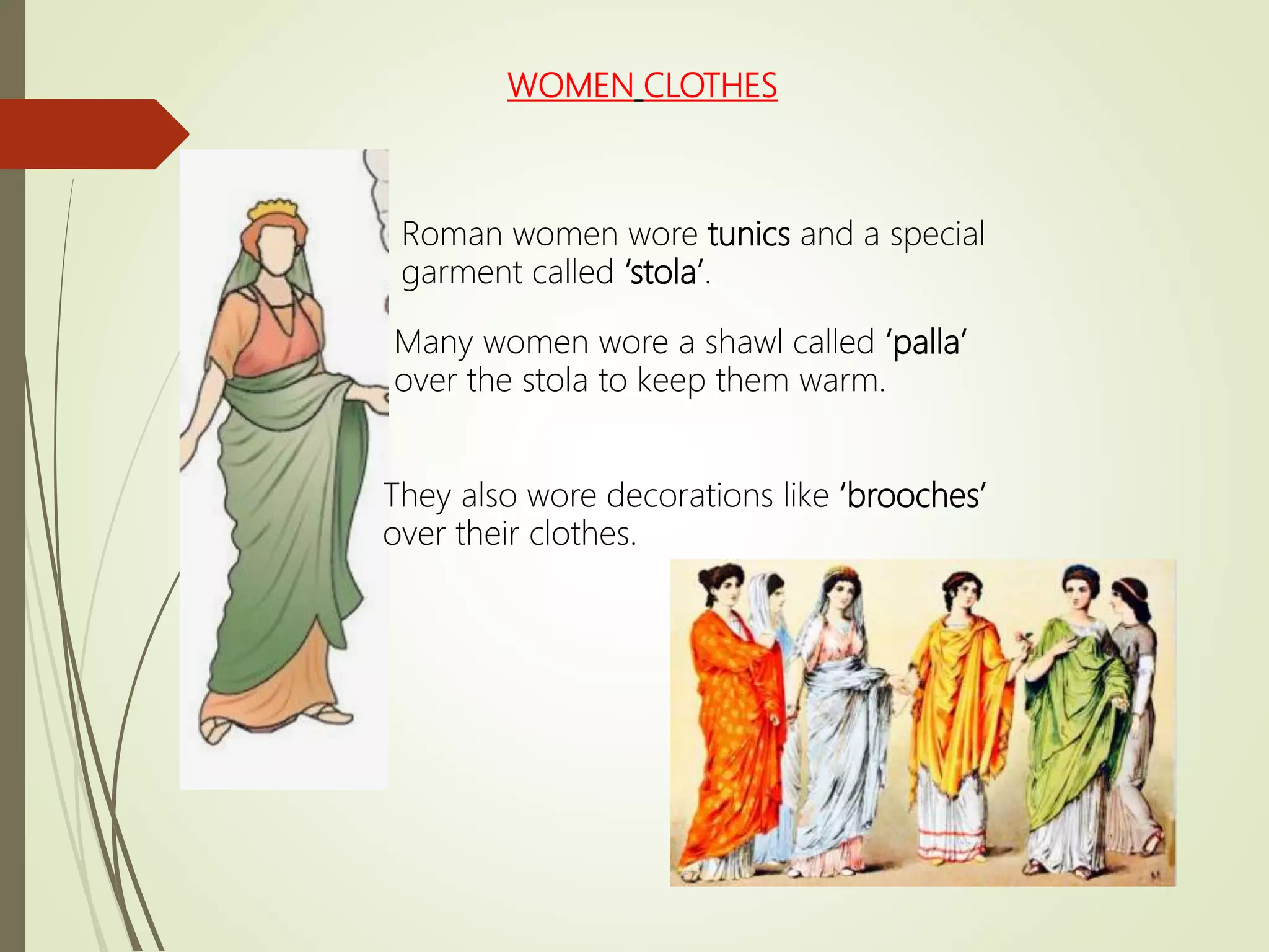 Roman clothes | PPTX