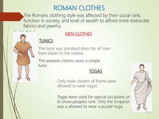 Roman clothes | PPTX