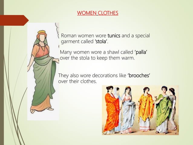 Roman clothes | PPT | Free Download
