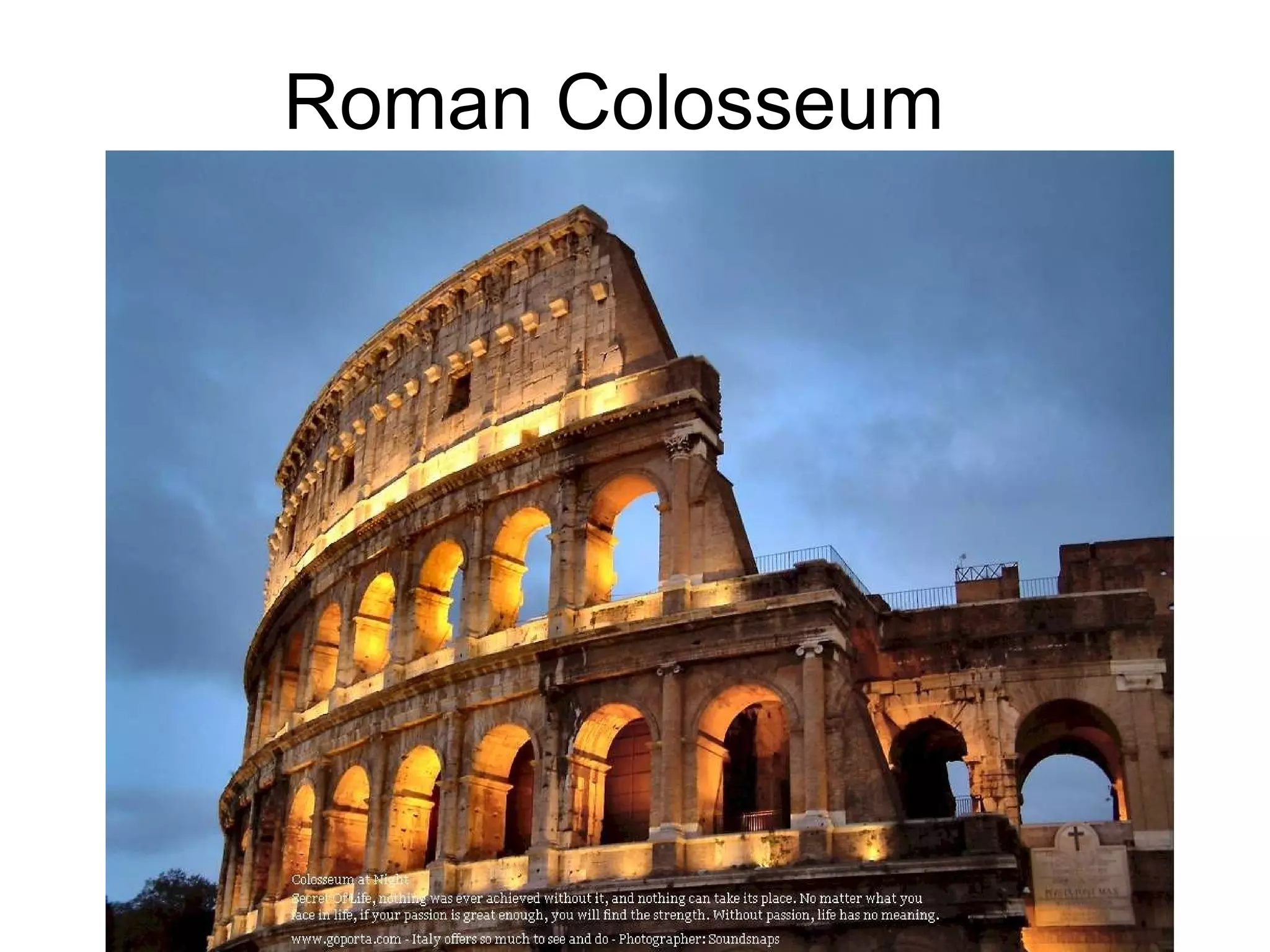 Roman colosseum | PPT | Geology | Science