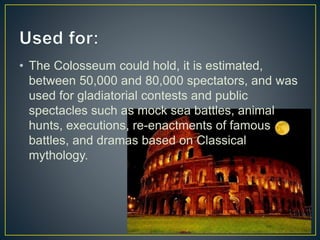 Roman colosseum | PPTX