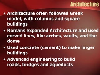 Roman culture and society | PPTX