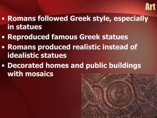 Roman culture and society | PPTX