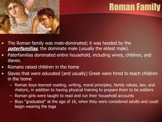 Roman culture and society | PPTX