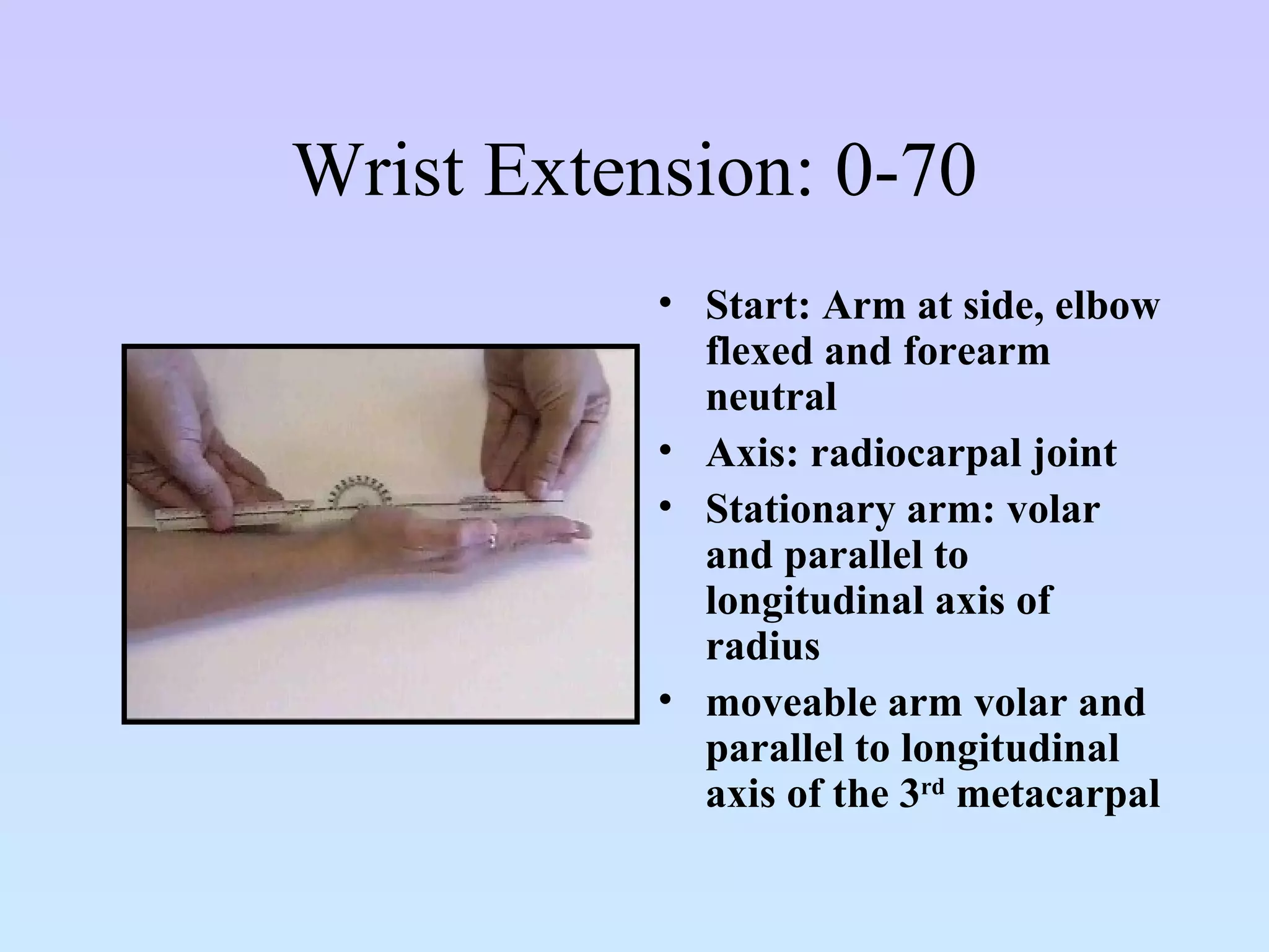 Goniometry and Manual Muscle Testing of the UE | PPT