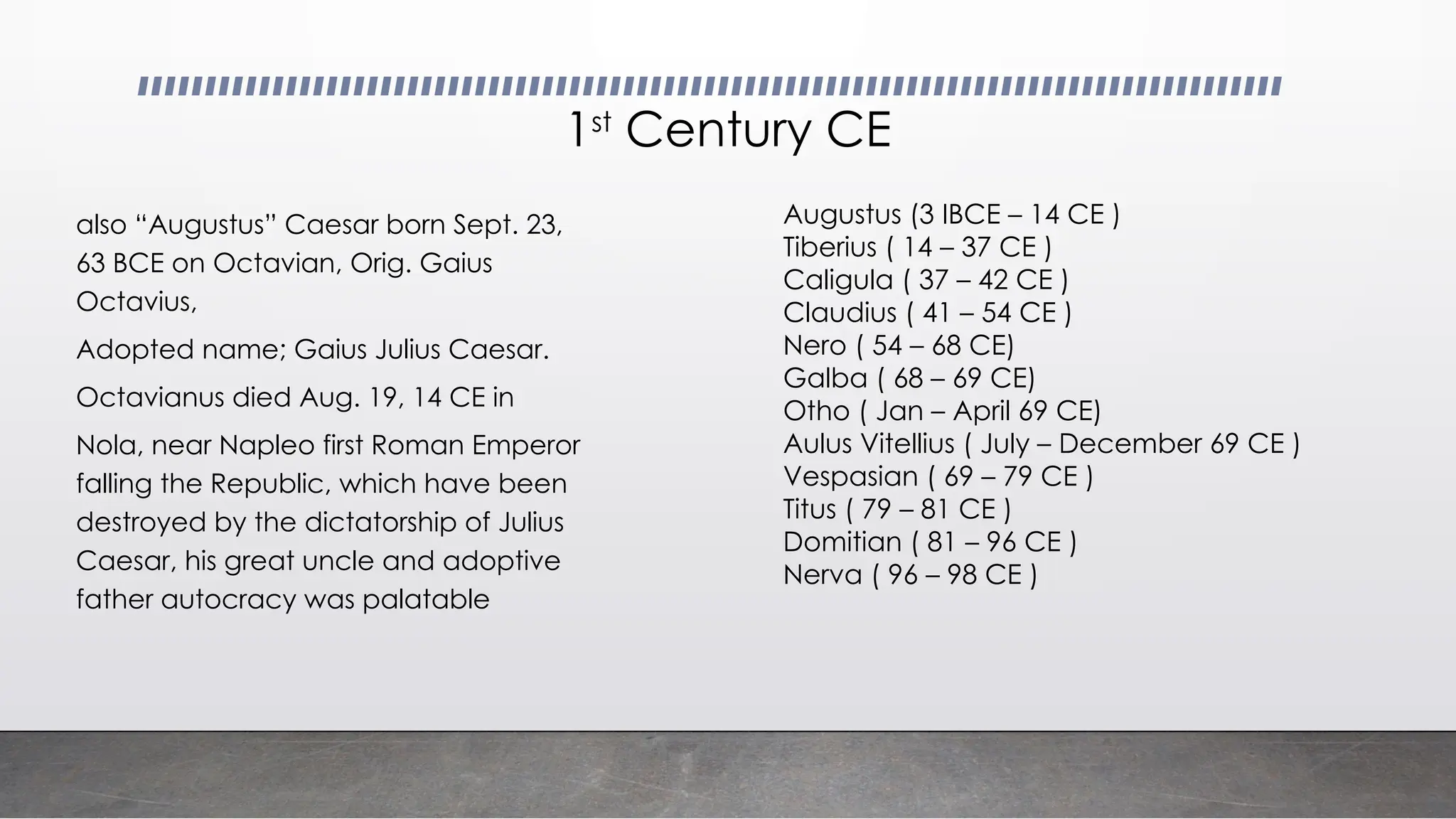 Roman Emperors.pptx araling panlipunan grade 8 | PPTX