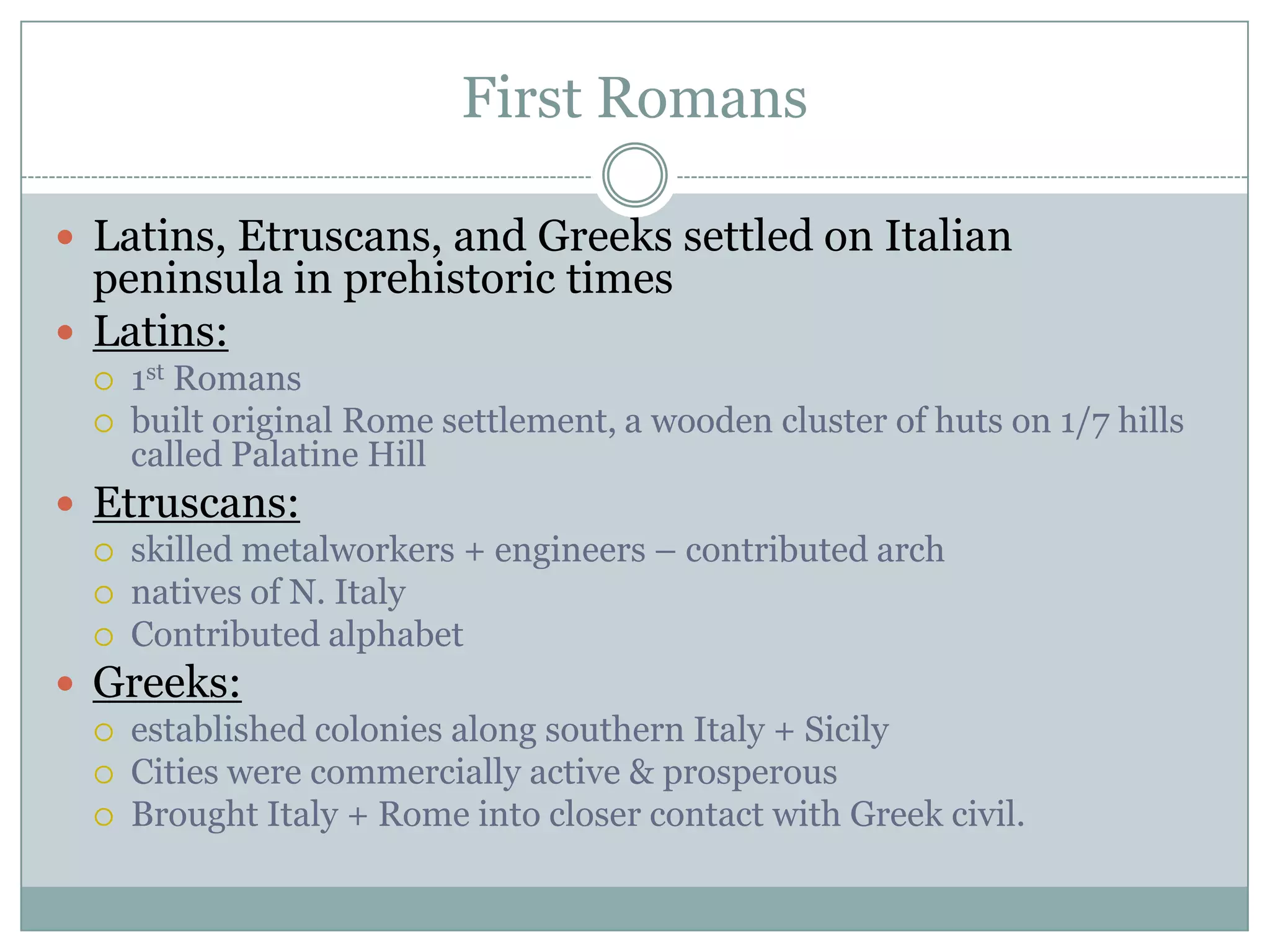 World History Chapter 6: Ancient Rome and Early Christianity | PPTX