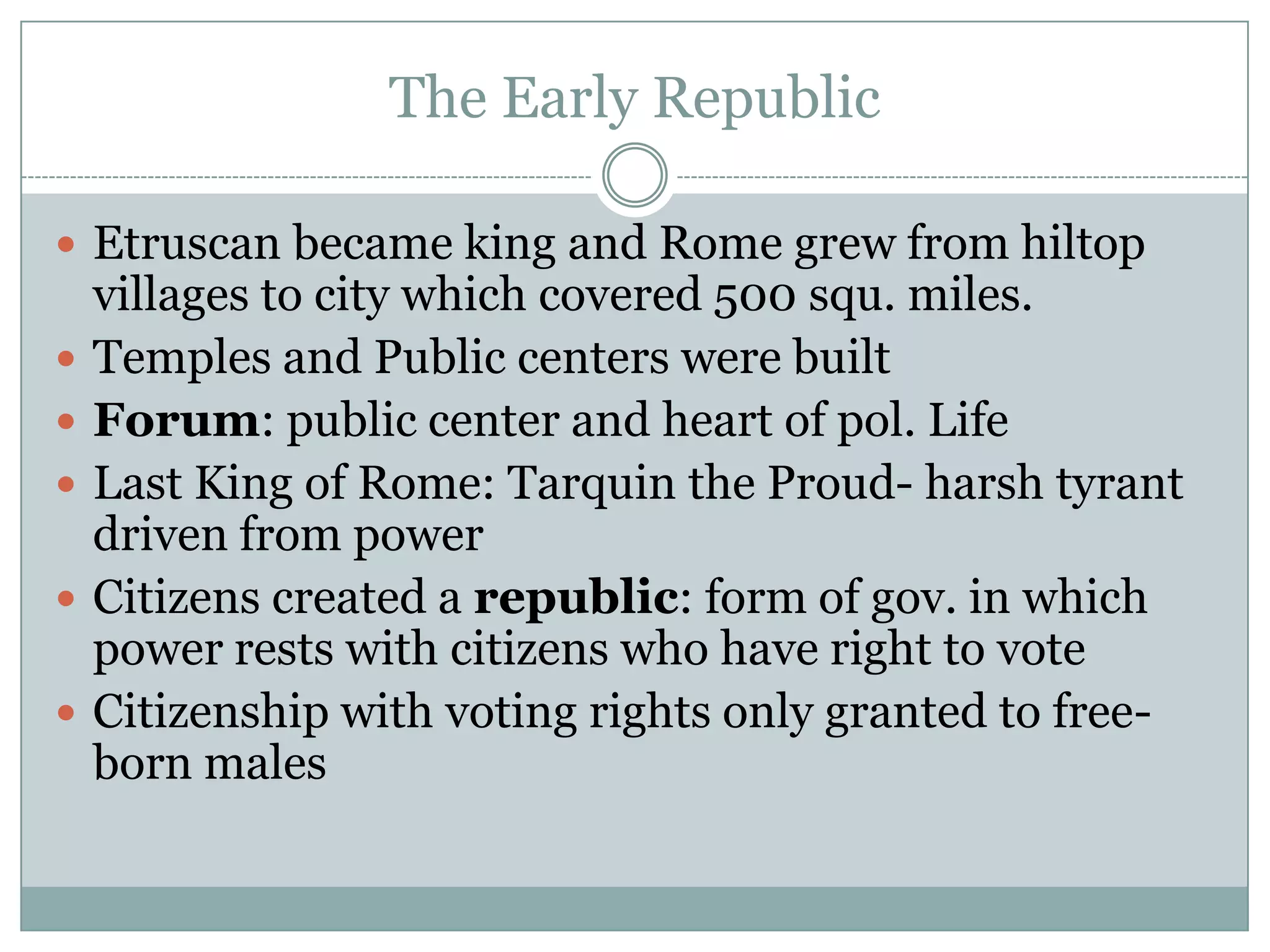 World History Chapter 6: Ancient Rome and Early Christianity | PPTX