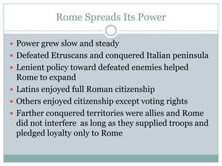 World History Chapter 6: Ancient Rome and Early Christianity | PPTX