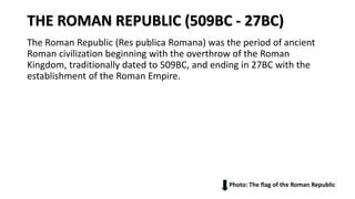 HISTORY YEAR 9 - THE ROMAN EMPIRE | PPTX