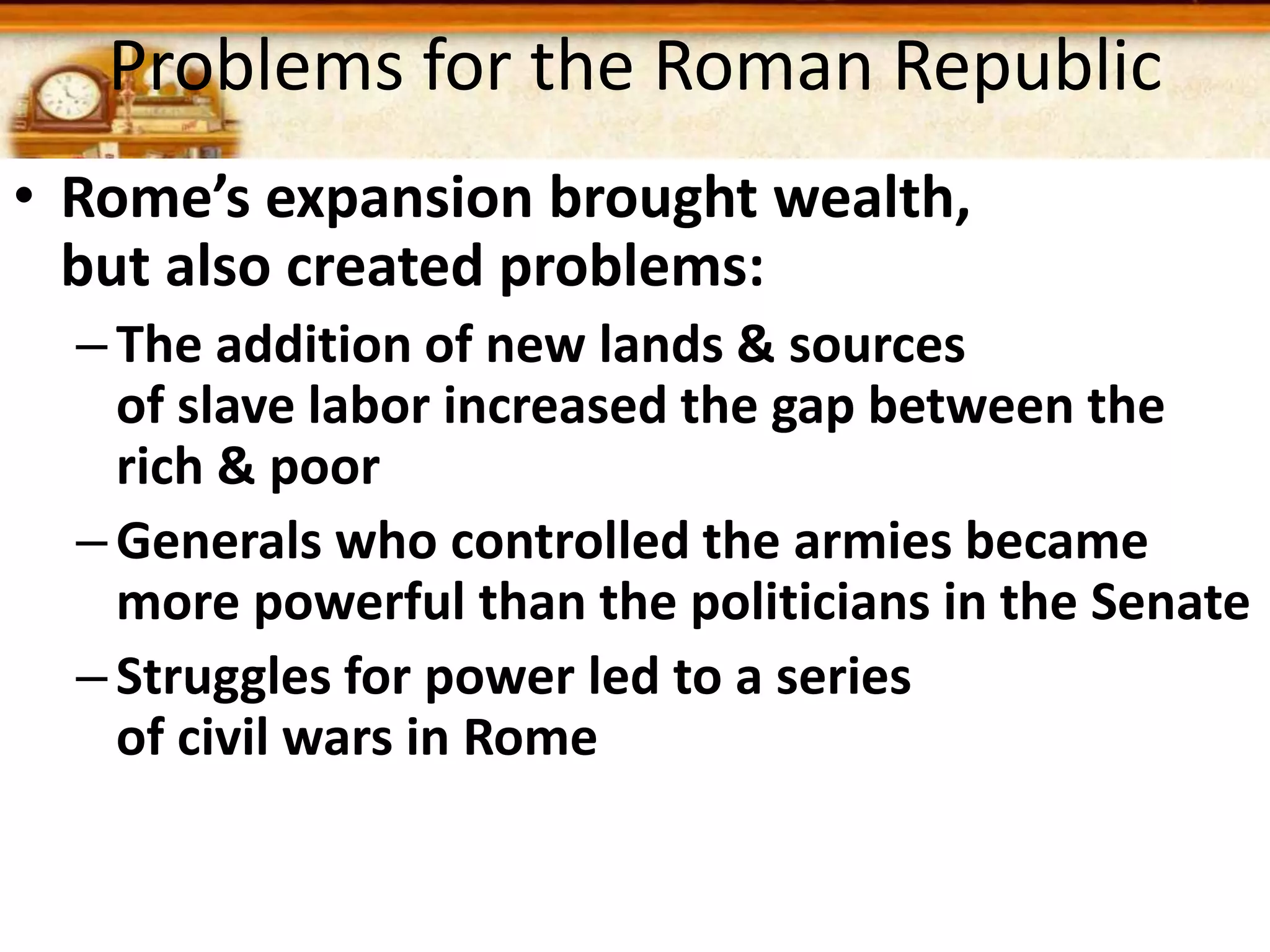 The Roman Empire: the Rise and Fall | PPT