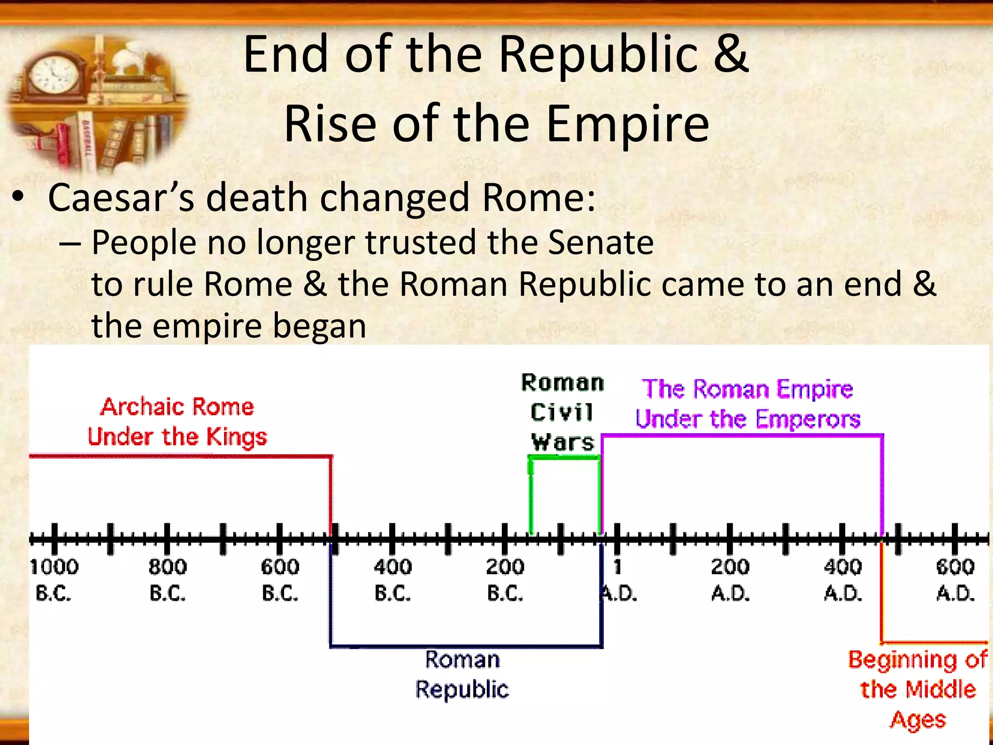 The Roman Empire: the Rise and Fall | PPT