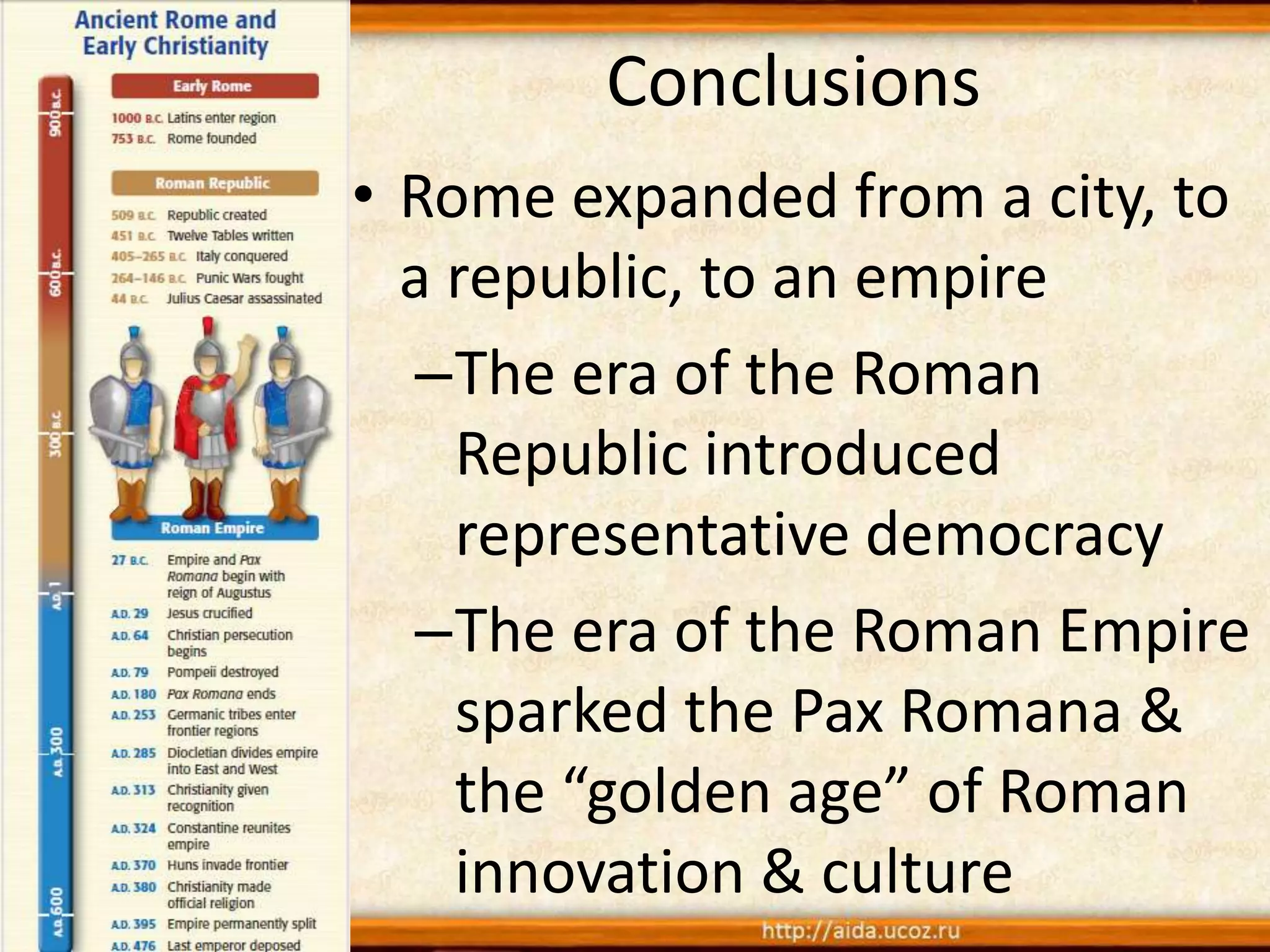 The Roman Empire: the Rise and Fall | PPT