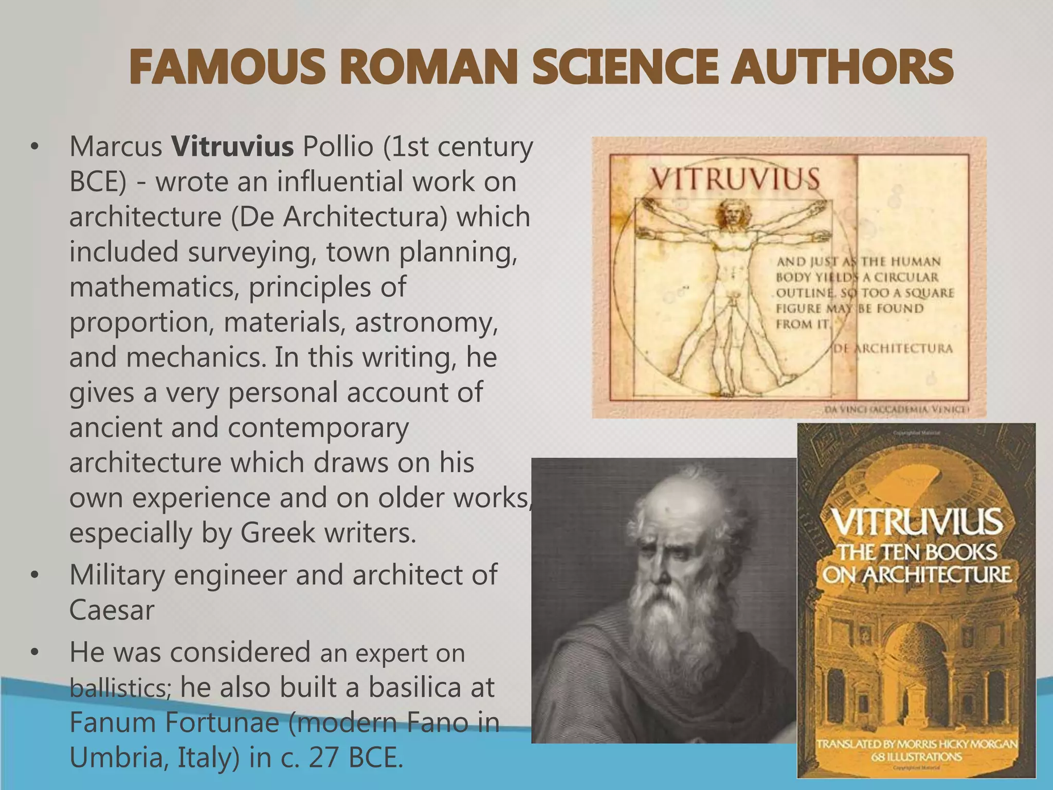 Science and Philosophy in the Roman Empire | PPTX