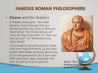 Science and Philosophy in the Roman Empire | PPTX