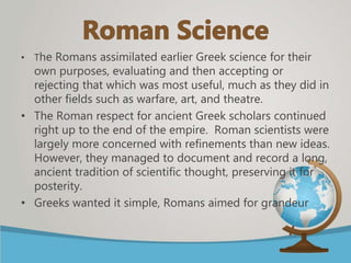 Science and Philosophy in the Roman Empire | PPTX