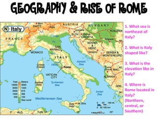Roman Empire lesson 1 Archaic Rome | PDF