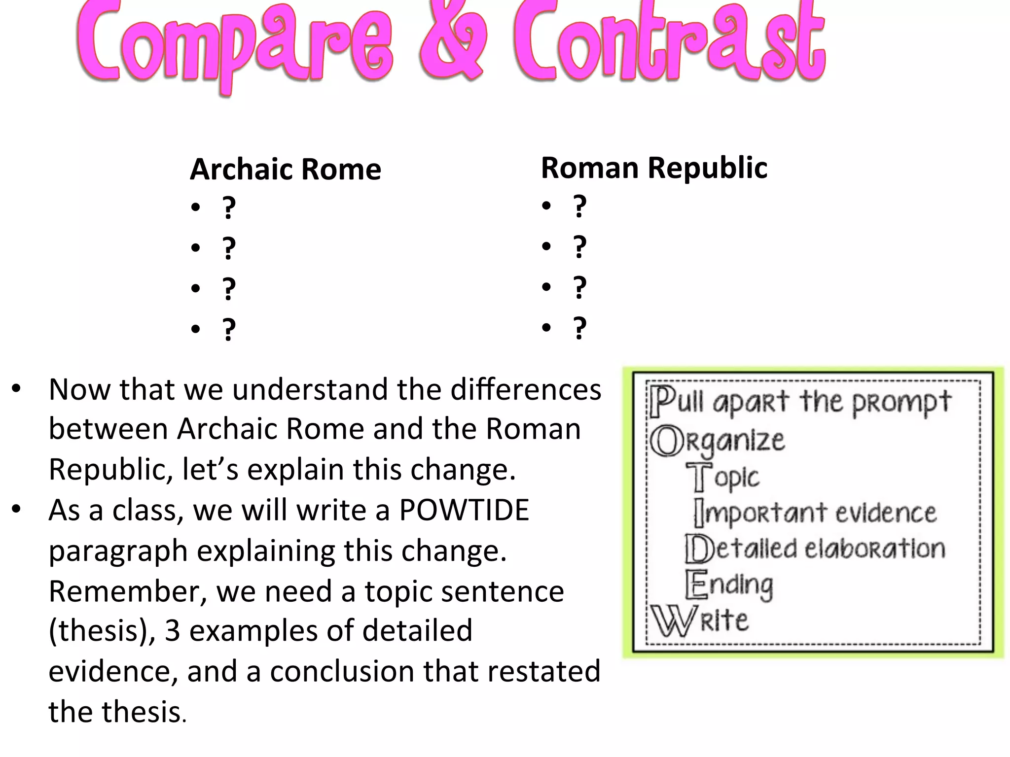 Roman empire lesson 2 the Roman Republic | PPT